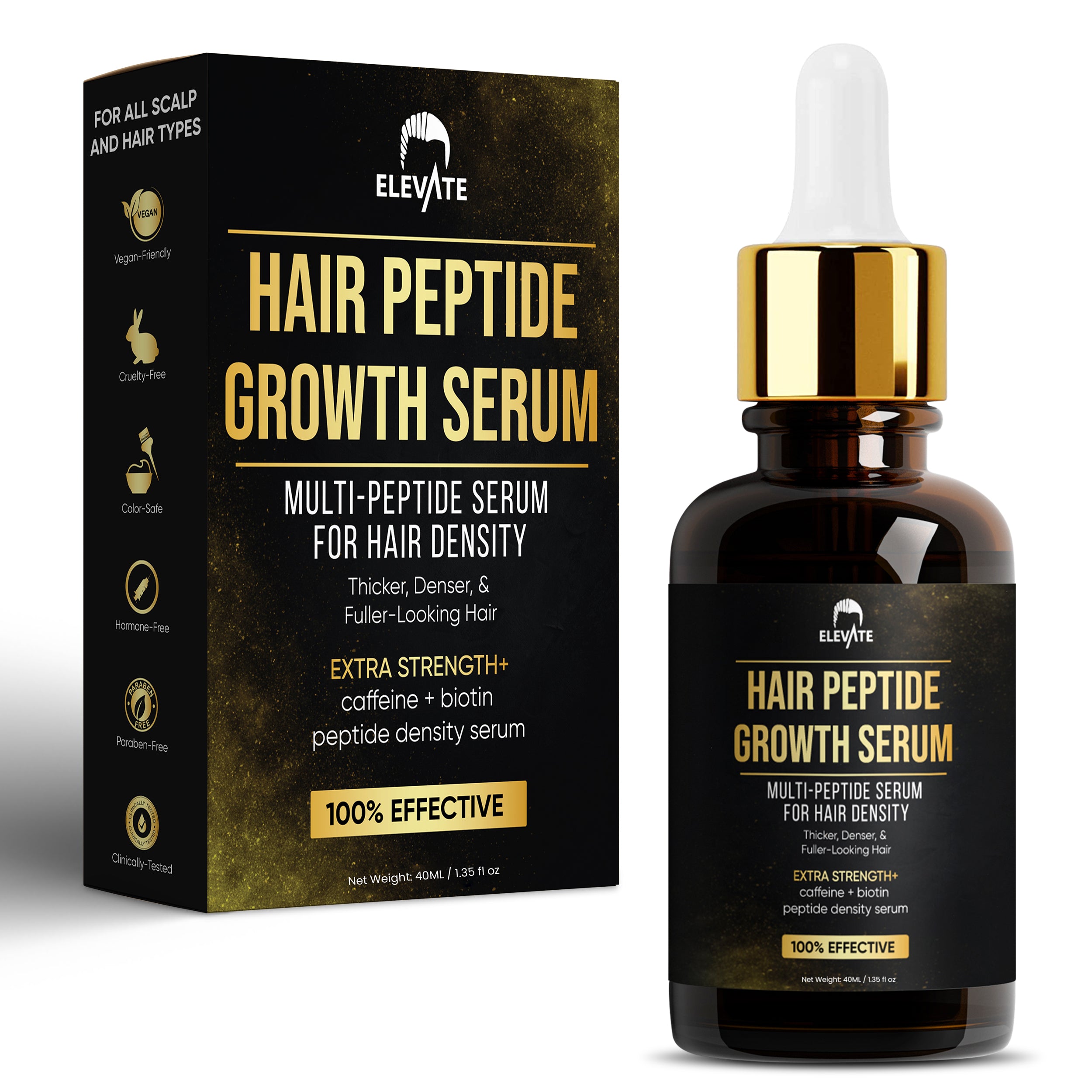 ELEVATE Multi-Peptide Hair Growth Serum – Elevate Hair Inc